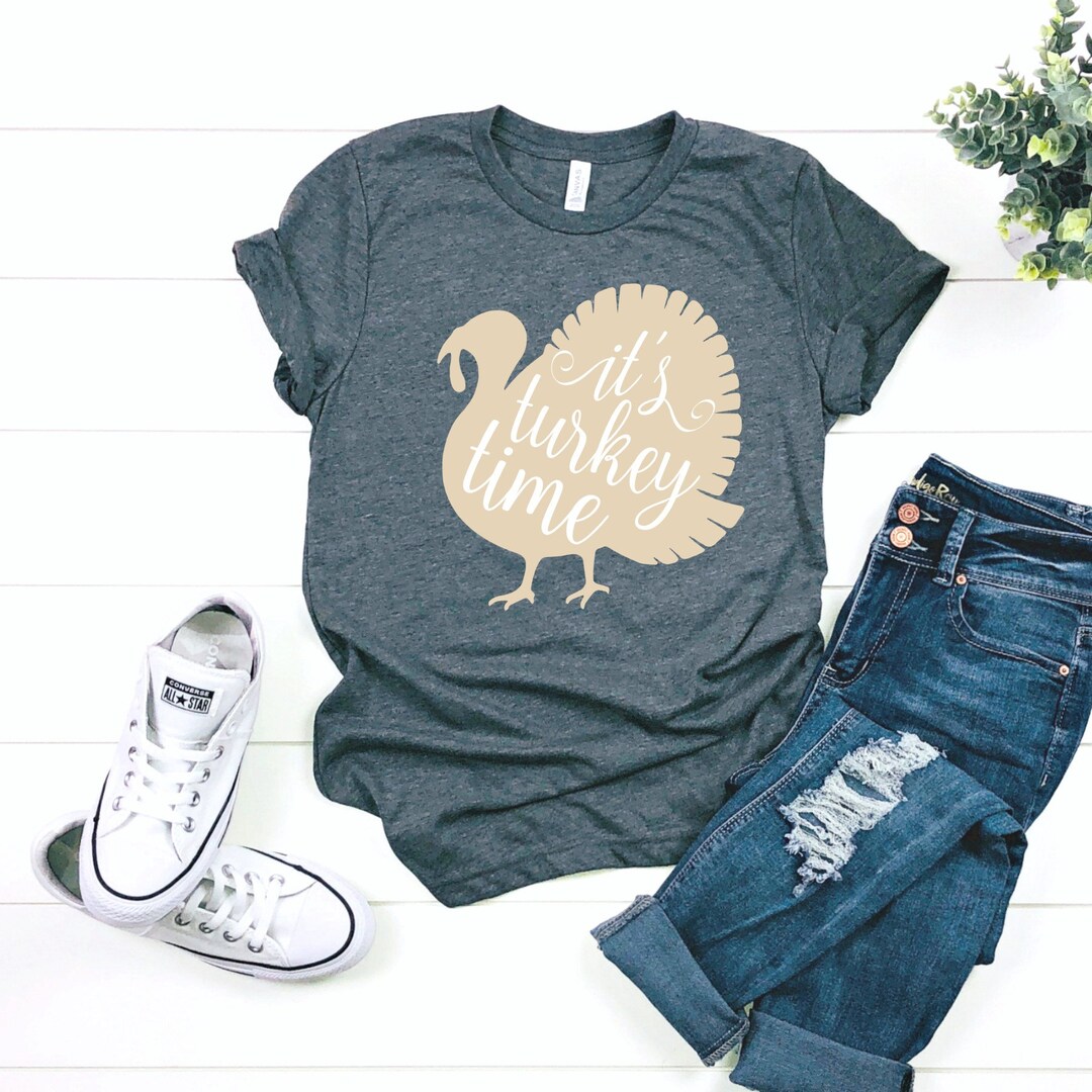 Fall Svg, Thanksgiving Shirt Svg, Its Turkey Time, Fall, Gobble, Turkey ...
