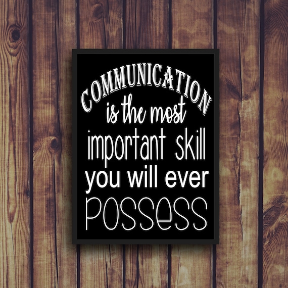Communication Quote SLP Speech and Language SLP Sign SLP - Etsy