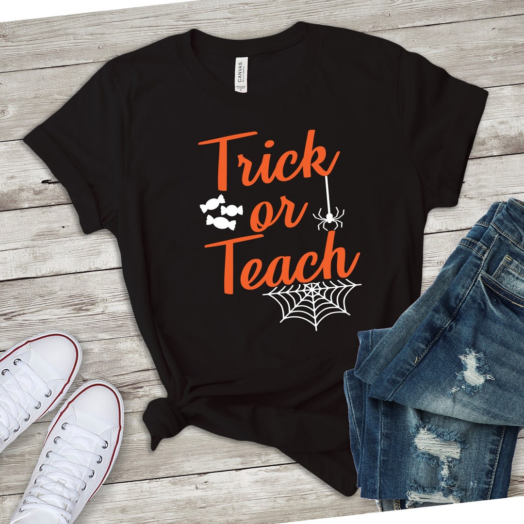 Teacher Halloween Svg, Fall Teacher Shirt, Halloween Svg, Trick or ...