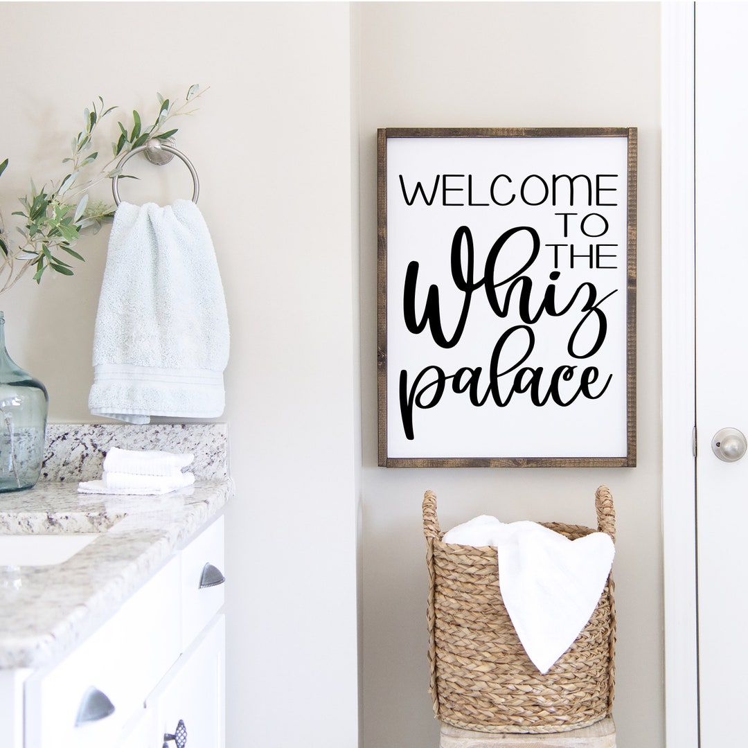Welcome to the Whiz Palace, Parks and Rec, Funny Bathroom Sign, DIGITAL ...