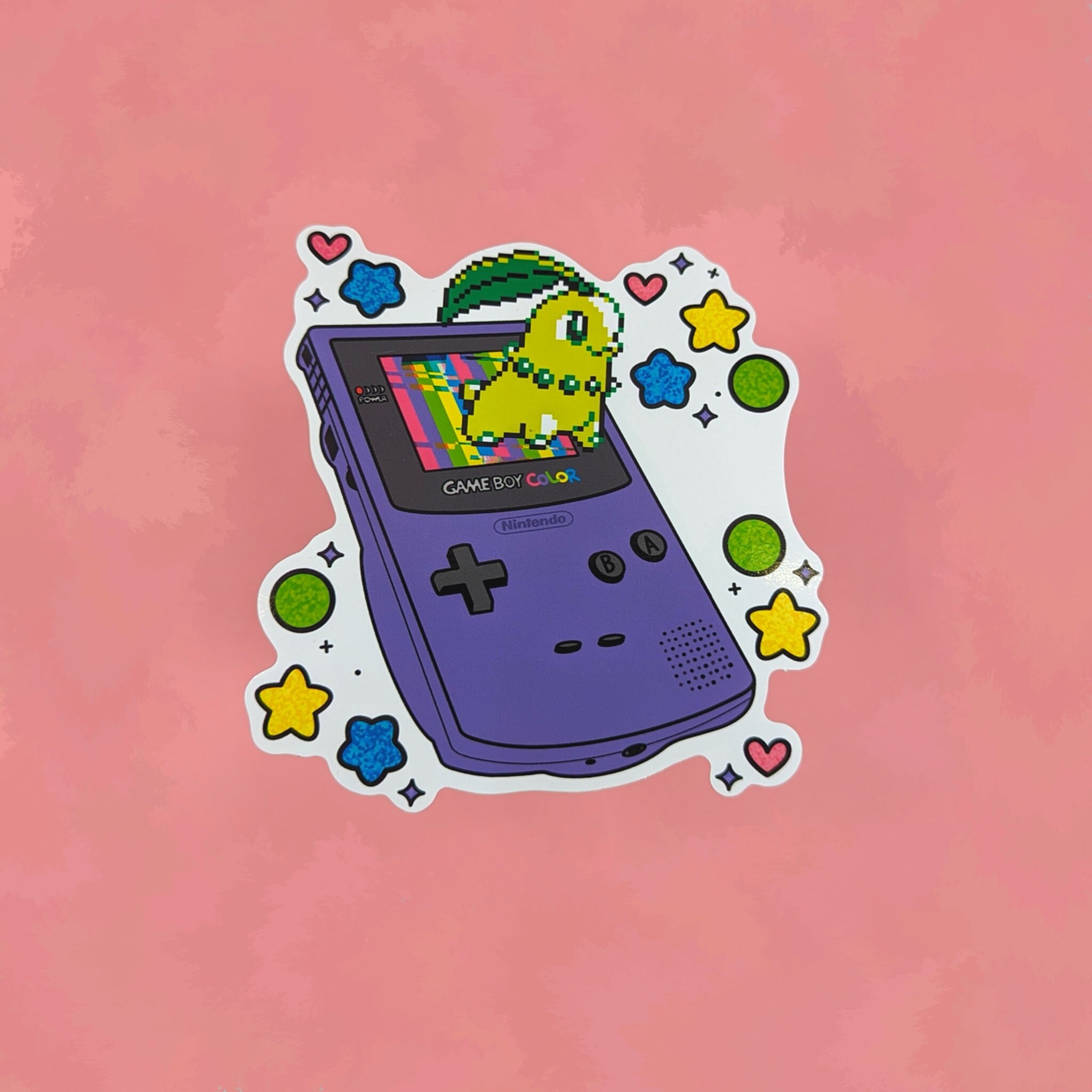 Super Glossy Jumbo Pokémon Gen 2 Starter Sticker Chikorita Sprite Grass ...