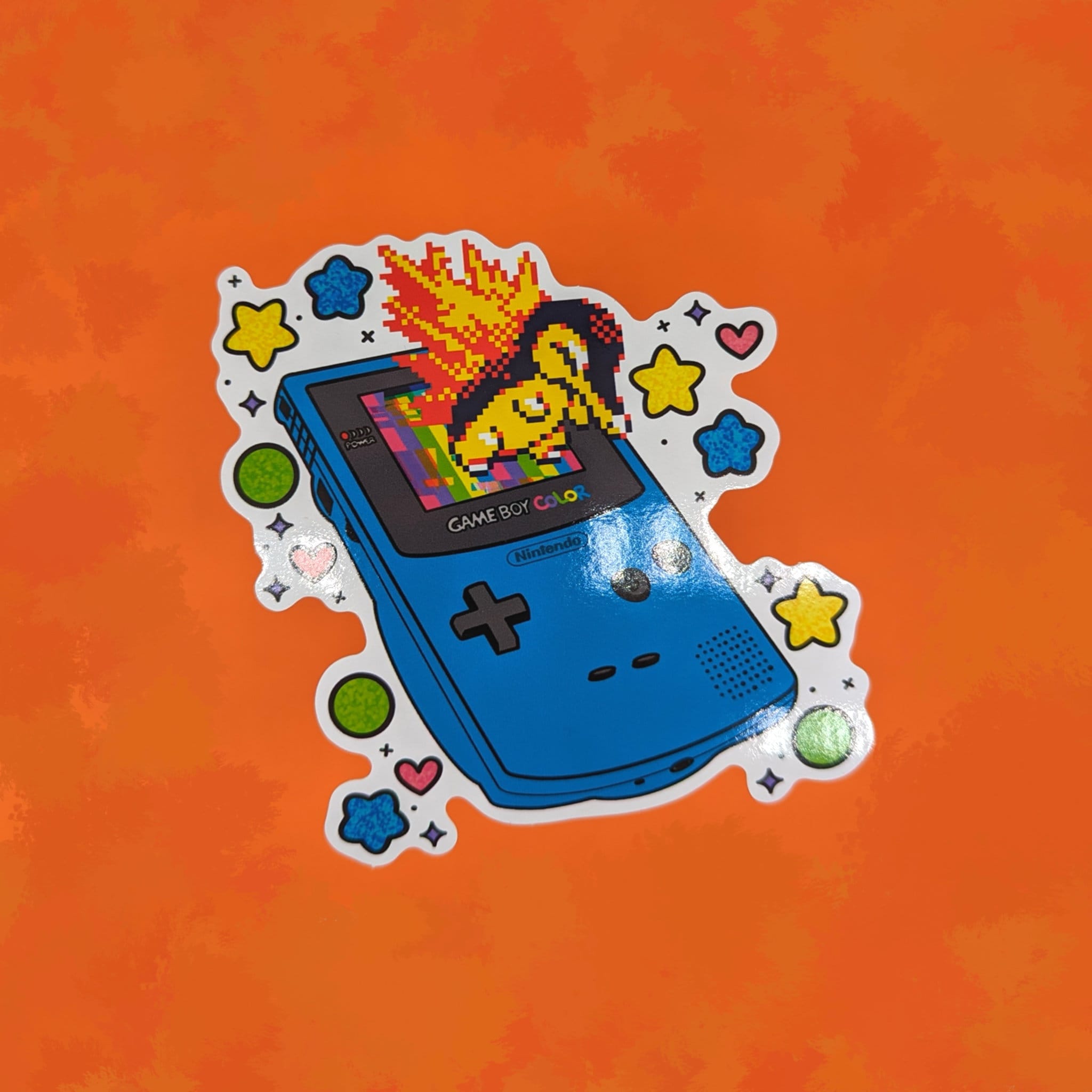 Super Glossy Jumbo Pokémon Gen 2 Starter Sticker Cyndaquil Sprite Fire ...