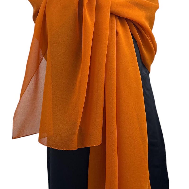 Burnt Orange Scarf - Etsy
