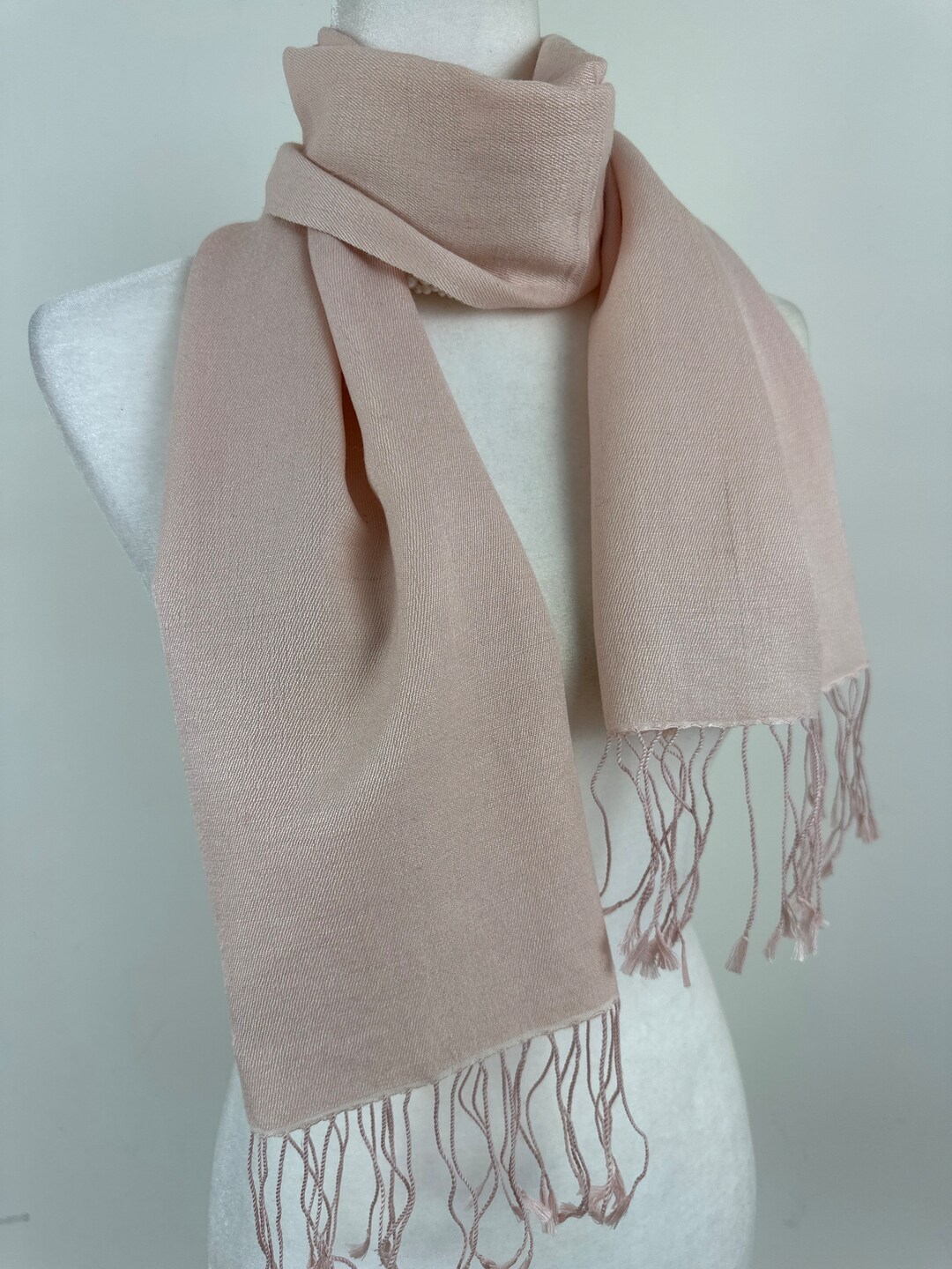 Écharpe unisexe toute saison à la mode rose pâle écharpe à - Etsy France