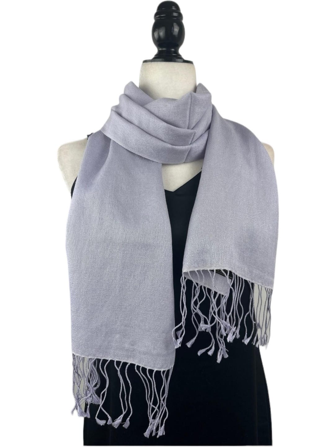 Purple Periwinkle Neck Scarfunisex Elegant Pashmina Silk All-season ...