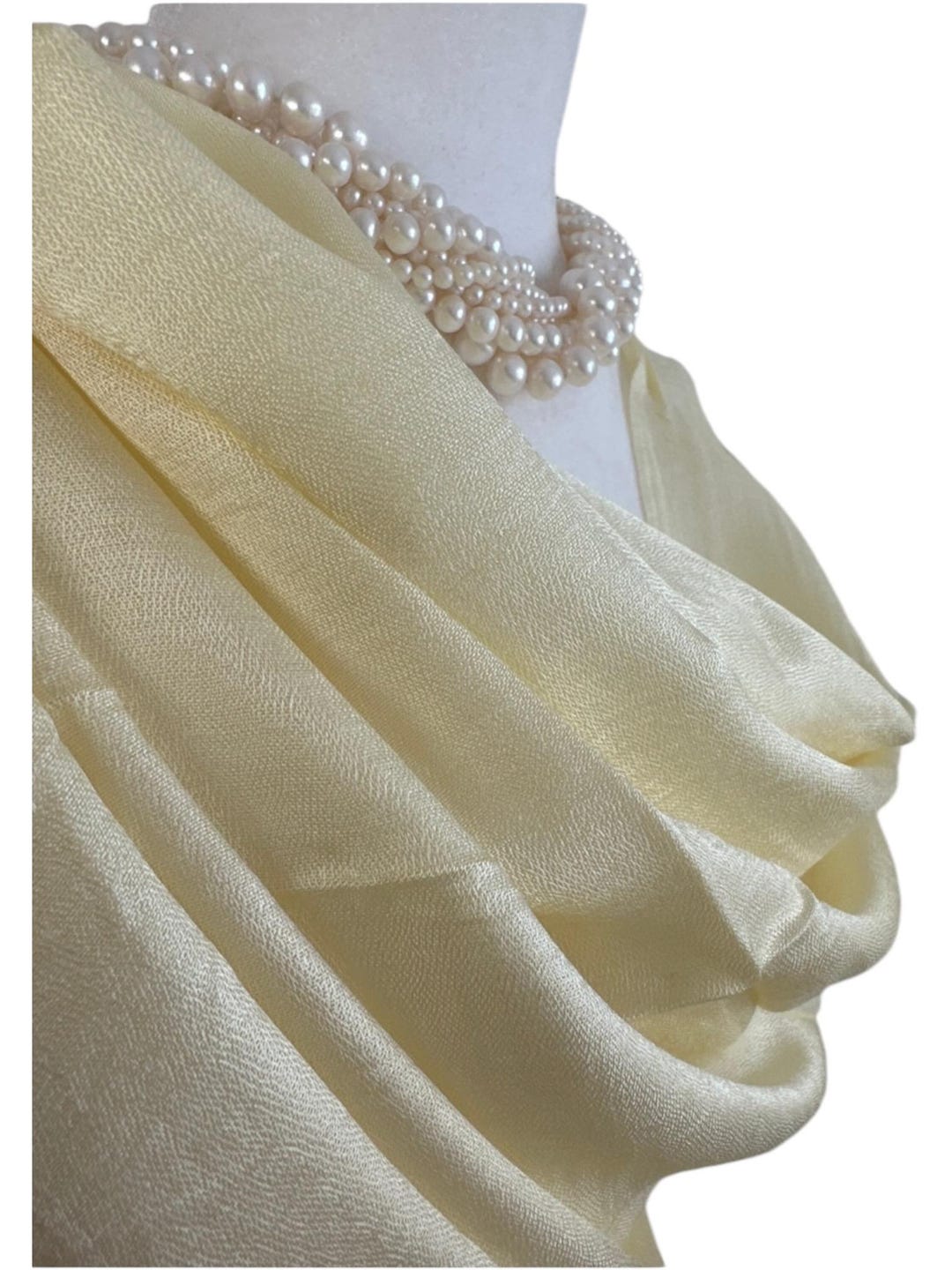 Yellow Silk Shawl: Elegant All-season Scarf, Wrap for Weddings and ...