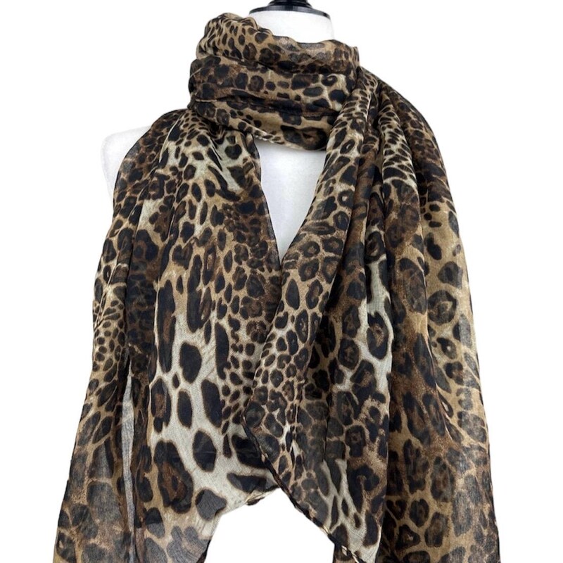 Leopard Print Scarf - Etsy