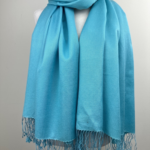 Turquoise Blue Scarf - Etsy
