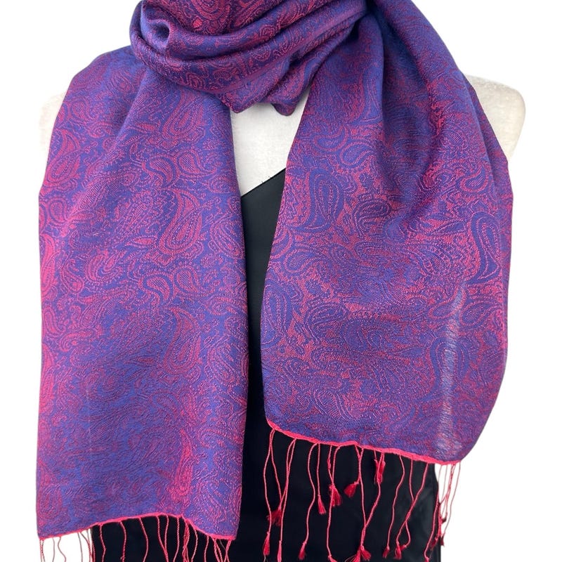 Purple Fashion Scarf - Etsy