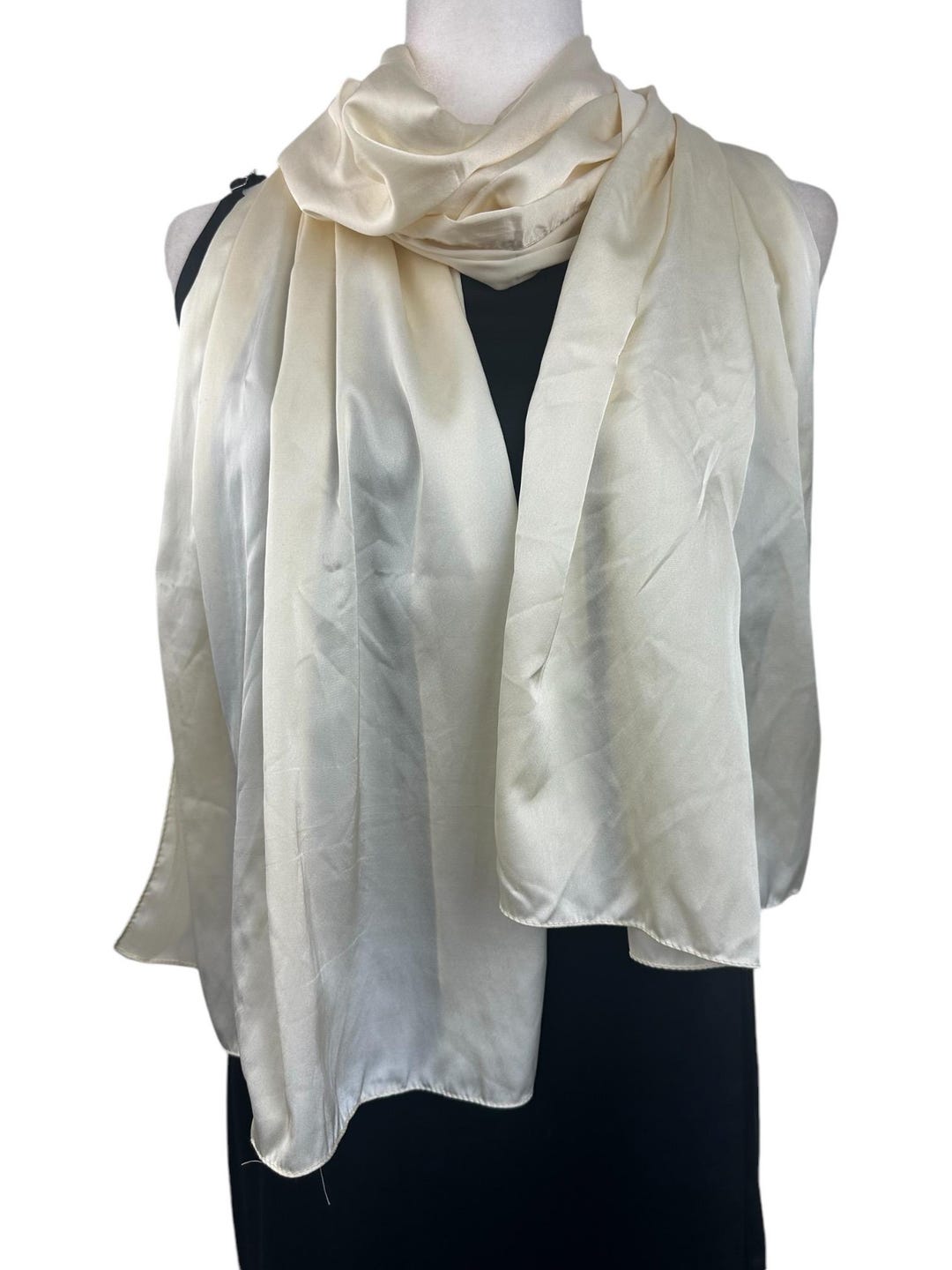 Luxury Light Gold Poly Satin Wrap | Elegant Wedding Coverup for Brides ...