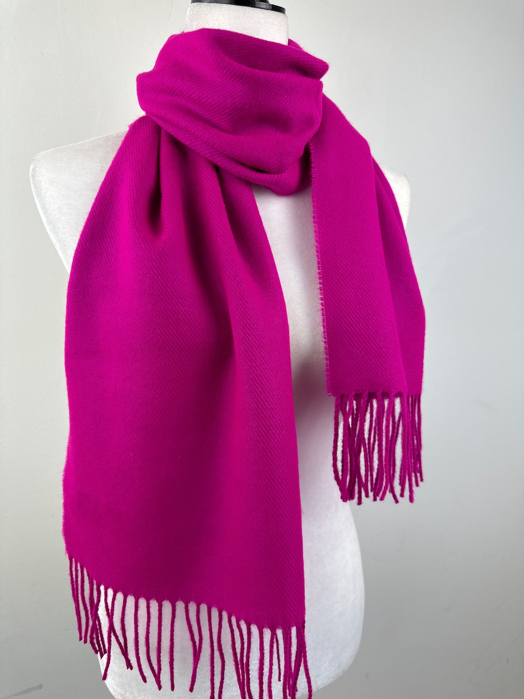 Hot Pink Fuchsia Flouresent Pink Winter Soft Warm Cozy Scarf ...