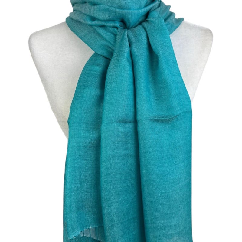 Turquoise Scarves - Etsy