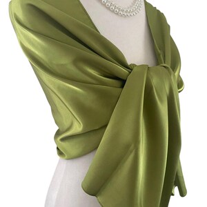 Green Satin Dressy Formal Shawlfashionable Dressy Formal ...