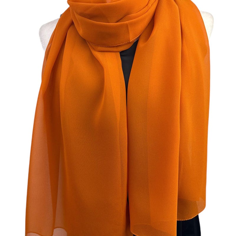 Burnt Orange Scarf - Etsy