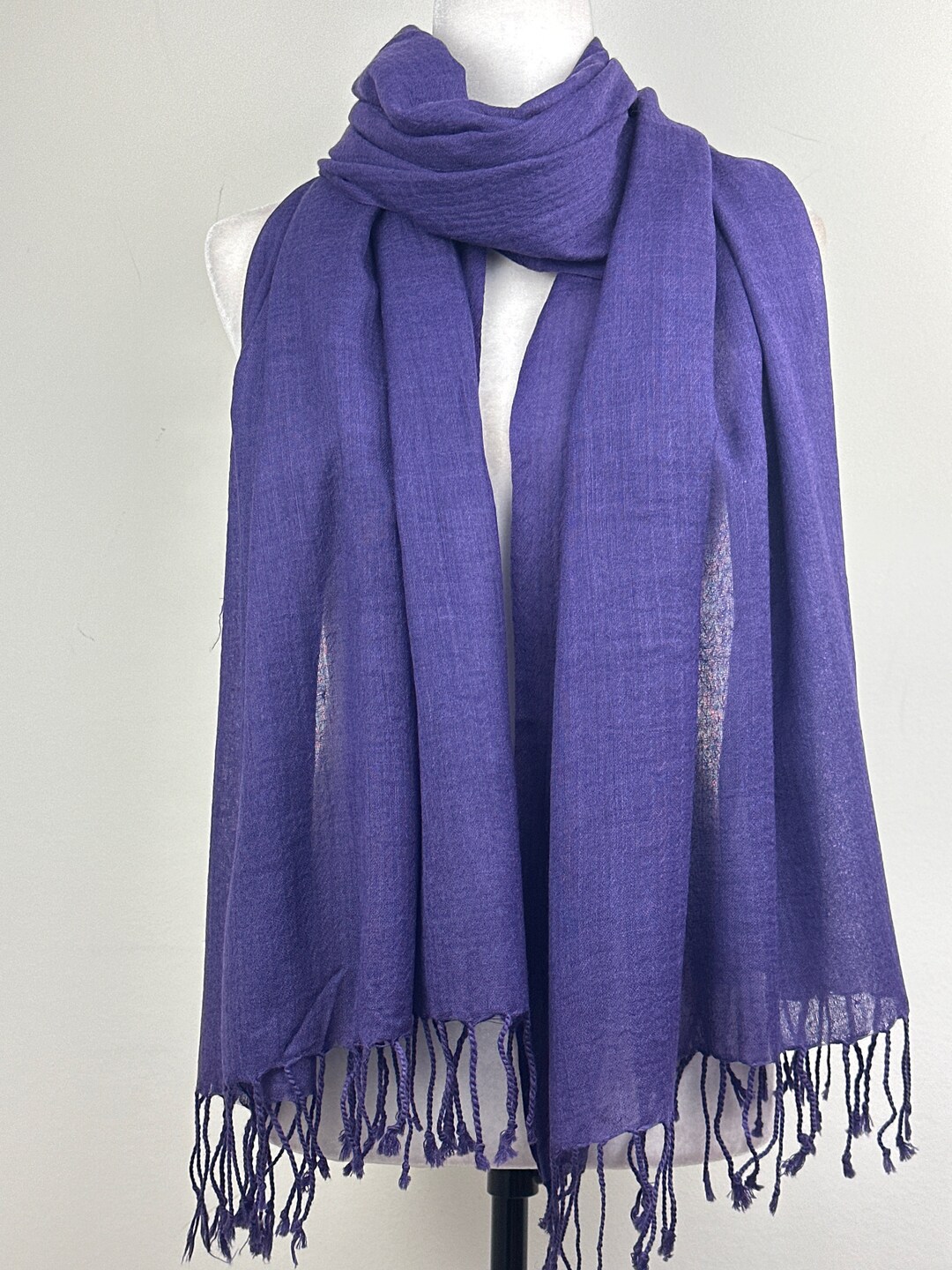 Fashionable Purple Light Weight Wool Shawldressy Formal Shawltravel ...