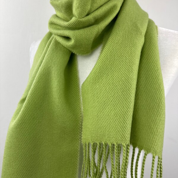 Lime Green Scarf - Etsy