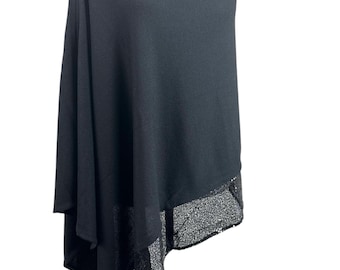 Knitted Brown Floral Poncho With Tassels|pancho for Women|pancho Shawl ...