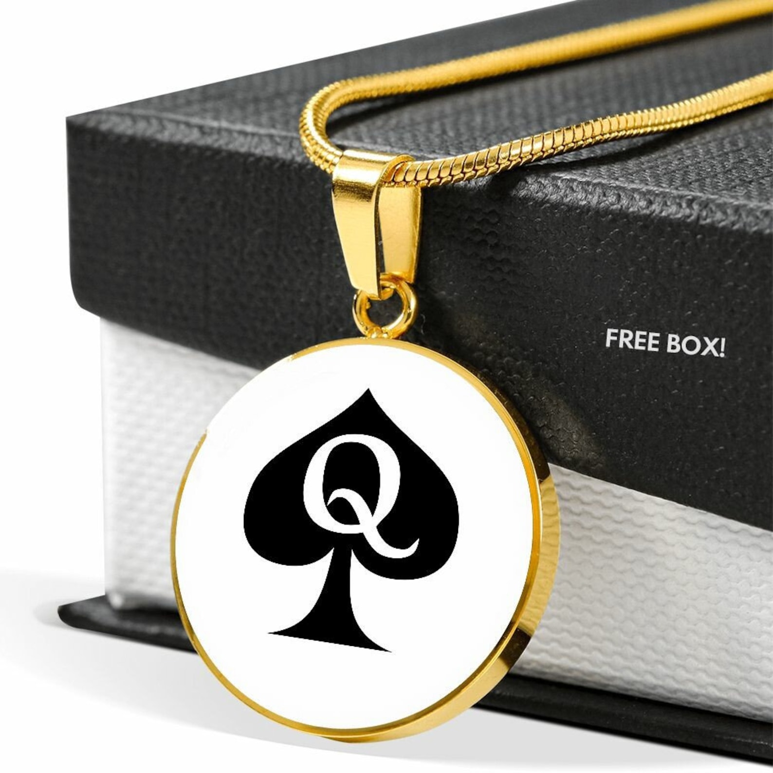 Queen of Spades BBC Symbol Necklace - Etsy