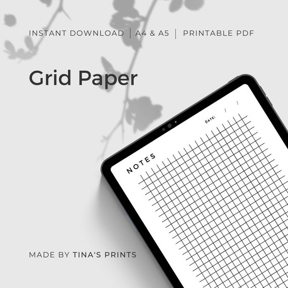 Grid Paper Printable Planner Inserts A4/A5 Size Instant - Etsy