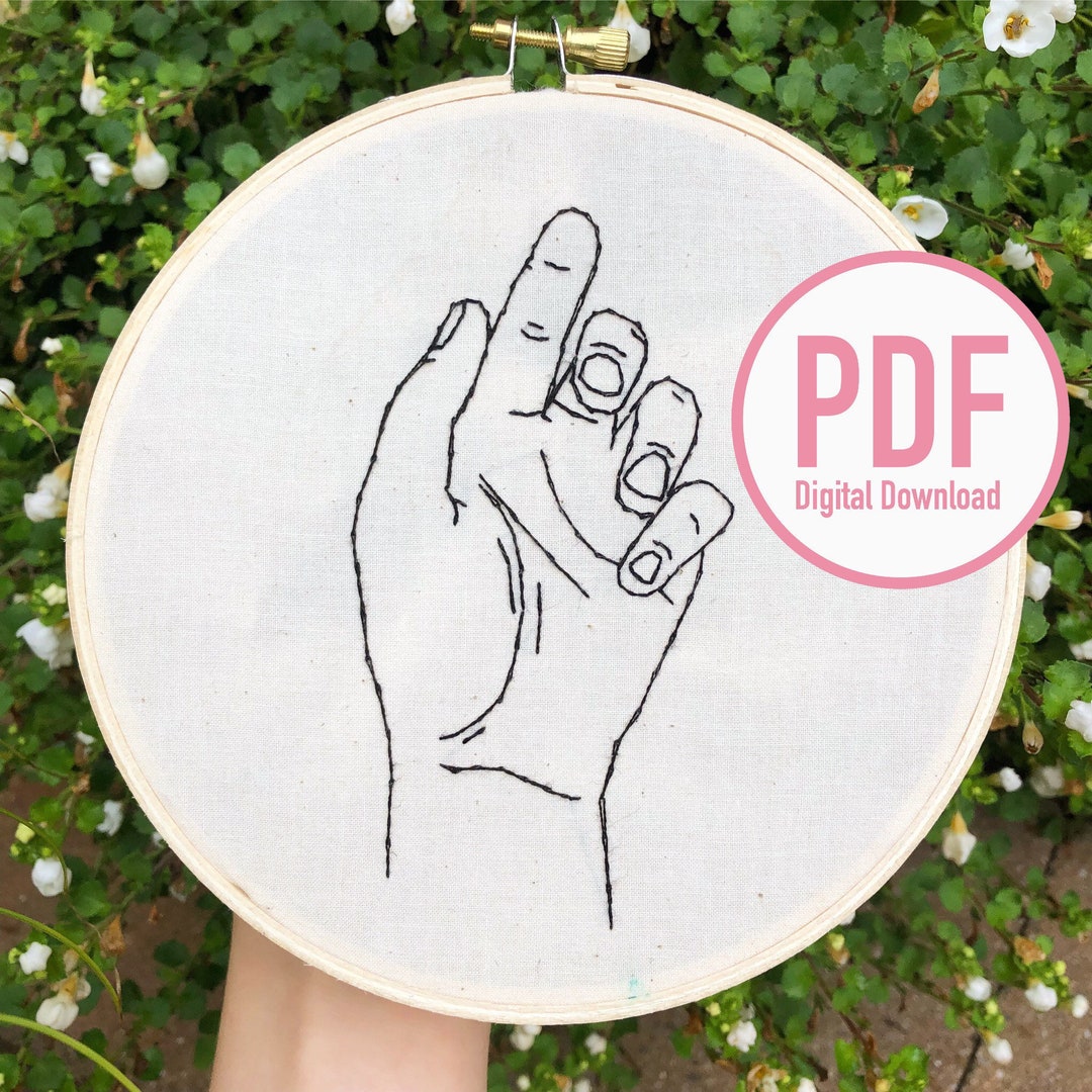 Hand Embroidery Pattern (PDF Digital Download) - Etsy