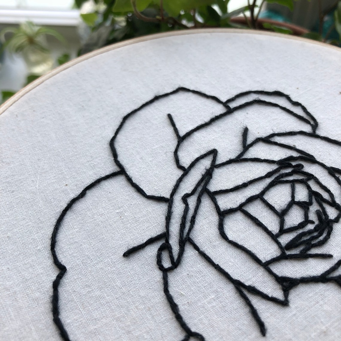 Rose Flower Hand Embroidery Pattern (PDF Digital Download) - Etsy