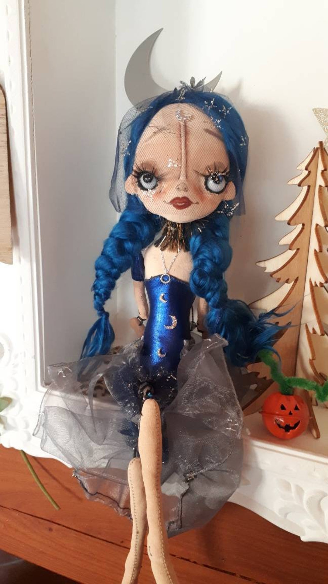 Luna, Moongirl, OOAK Doll - Etsy