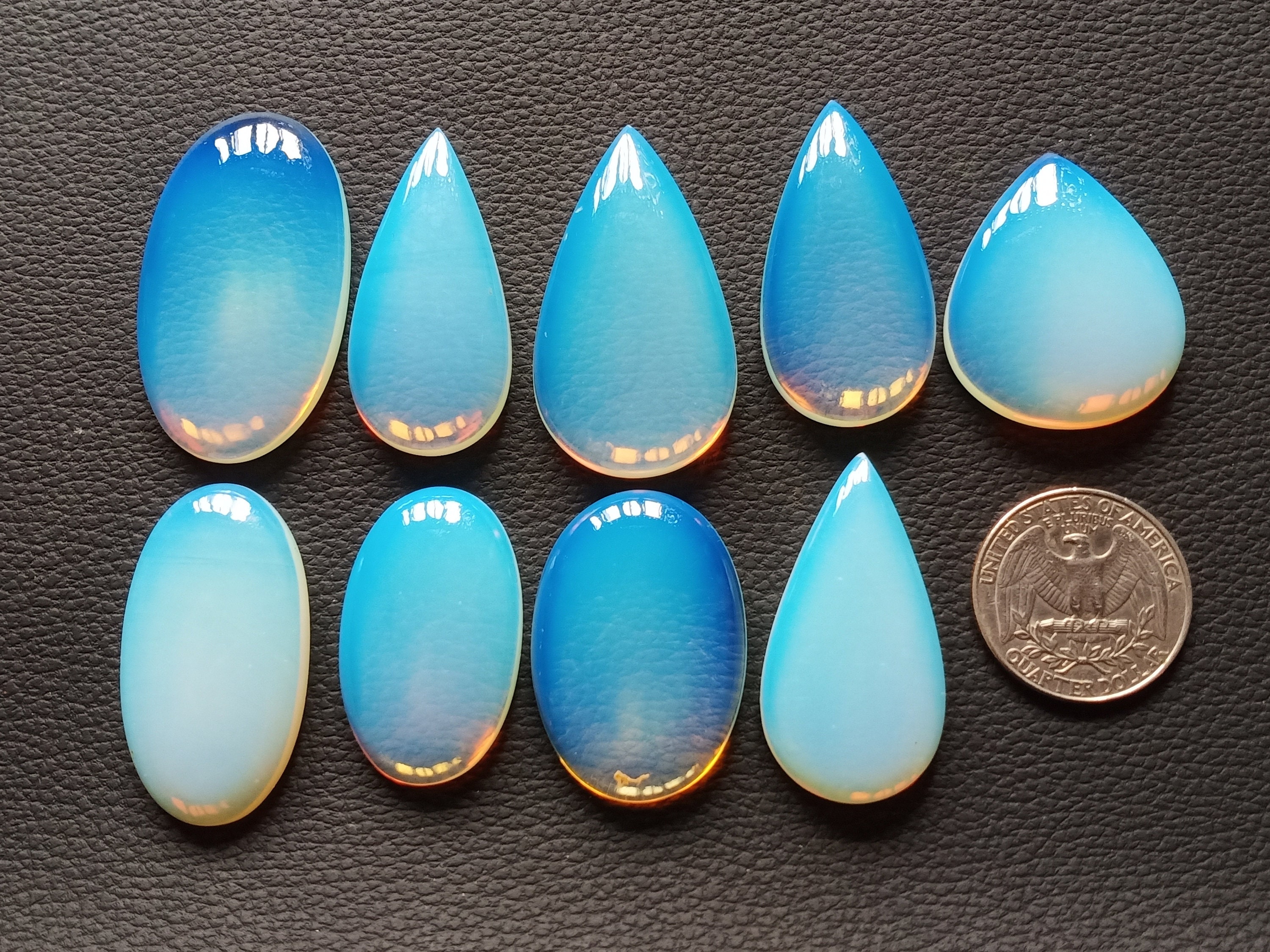 Beautiful Blue Opalite Stone Opalite Gemstone For Pendant | Etsy