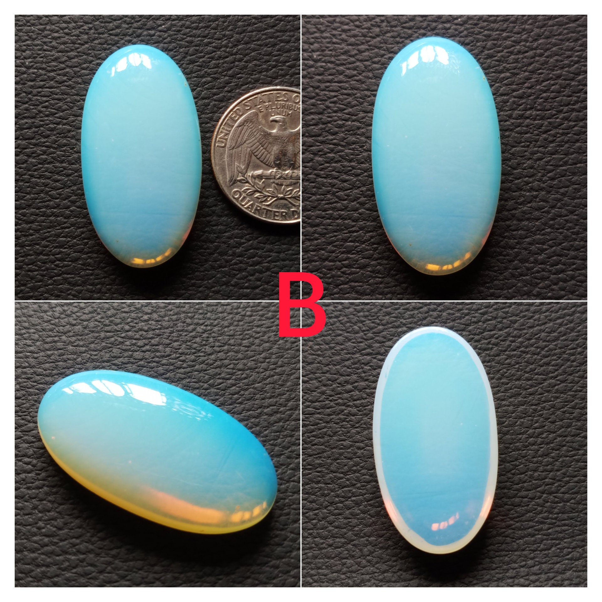 Beautiful Blue Opalite Stone Opalite Gemstone For Pendant | Etsy