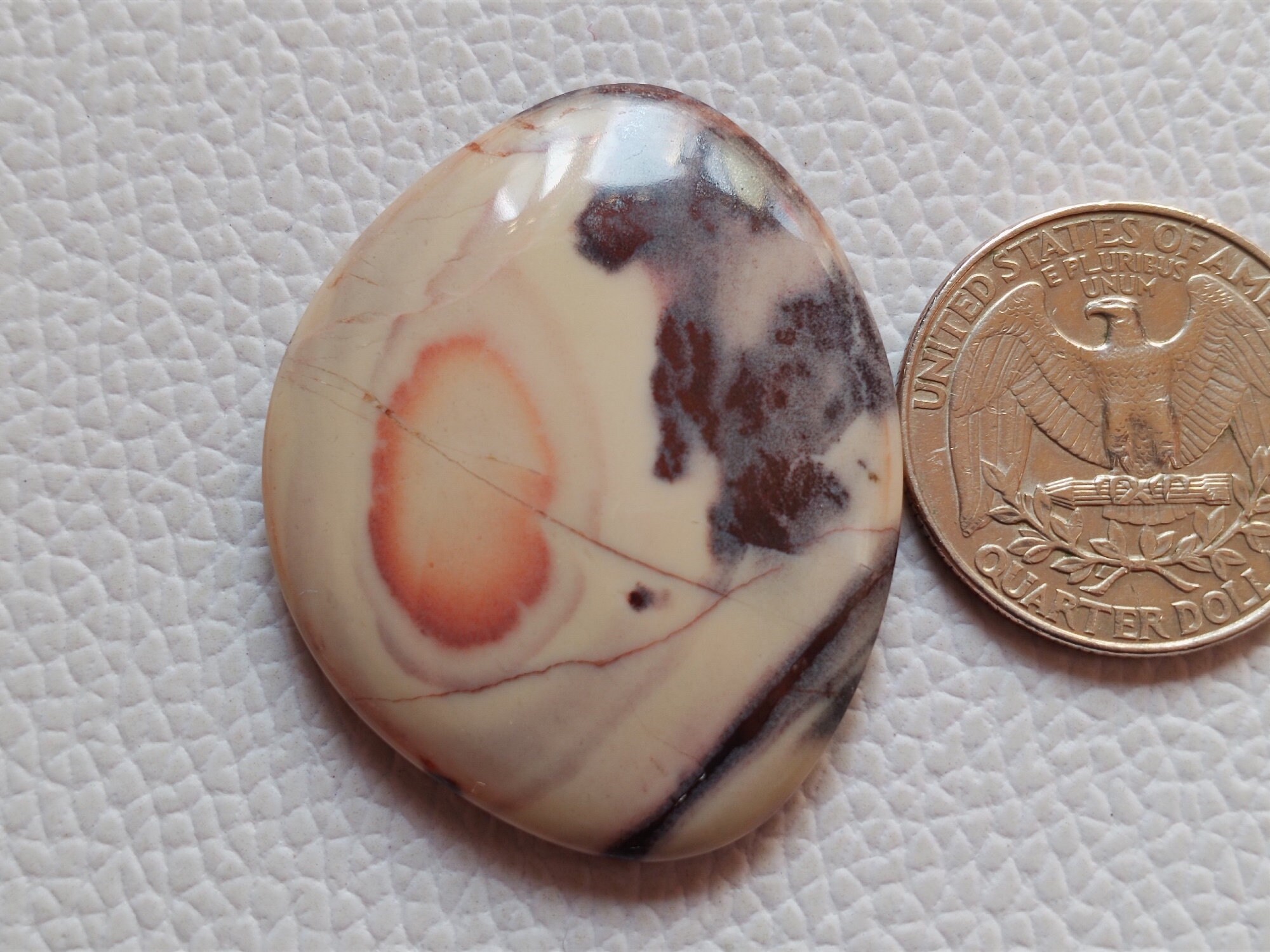 Natural Porcelain Jasper Gemstone 39X23X6 Mm Fancy Shape for - Etsy UK