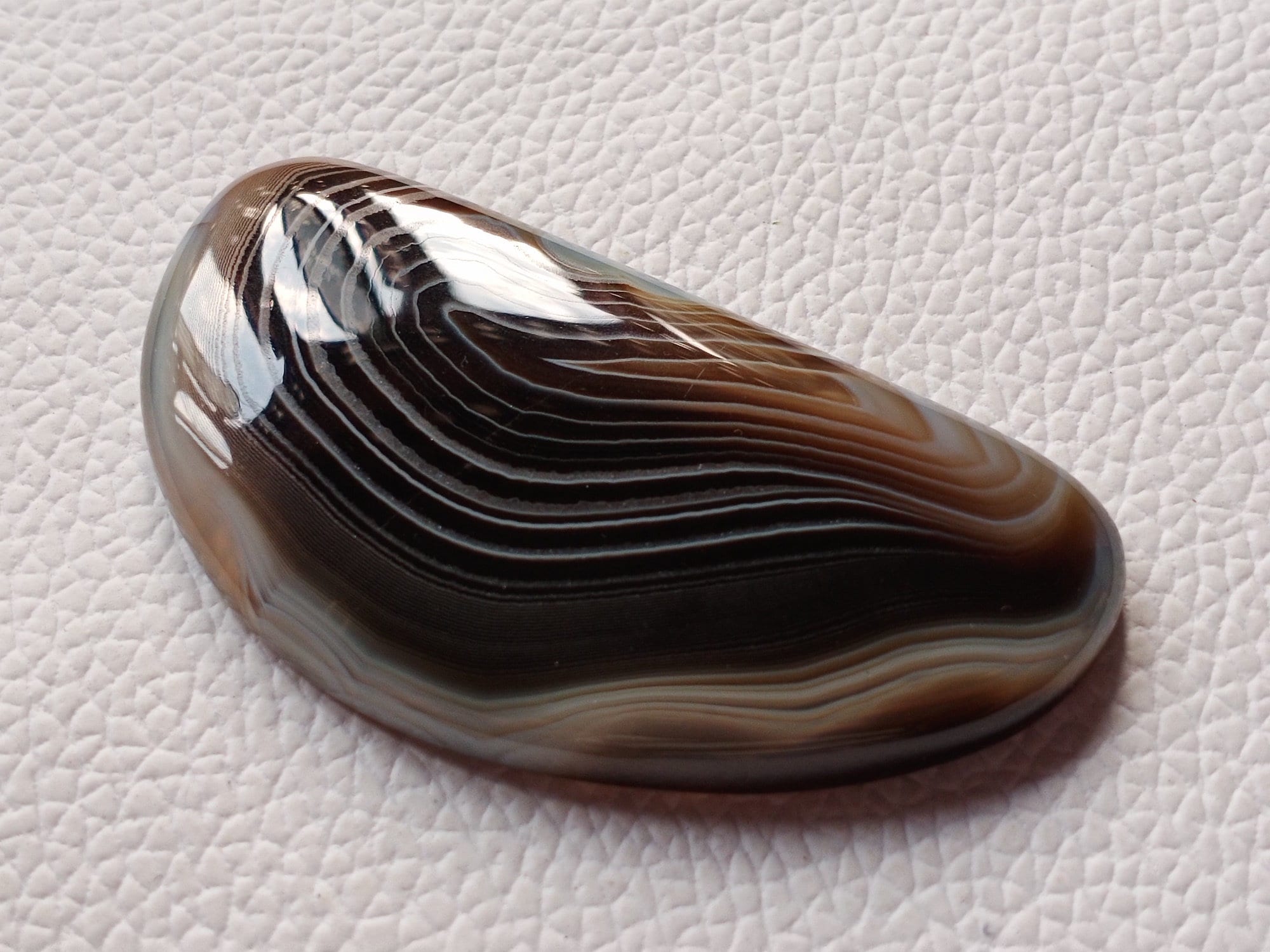 AAA Quality Black Banded Onyx Gemstone 59x31x6.5 Mm Unique - Etsy