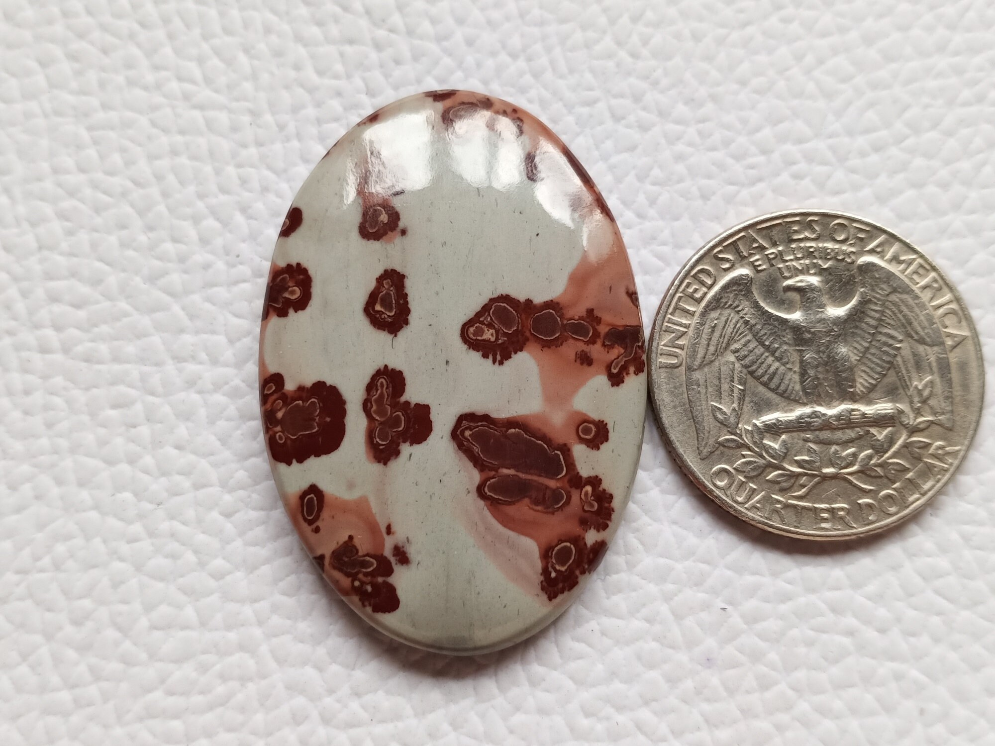 Natural Coffee Bean Jasper Cabochon 40X27X5 Mm Oval Shape - Etsy