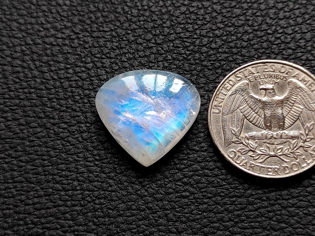 Attractive Multi Flashy Rainbow Moonstone 20X18X6 Mm Teardrop Shape ...