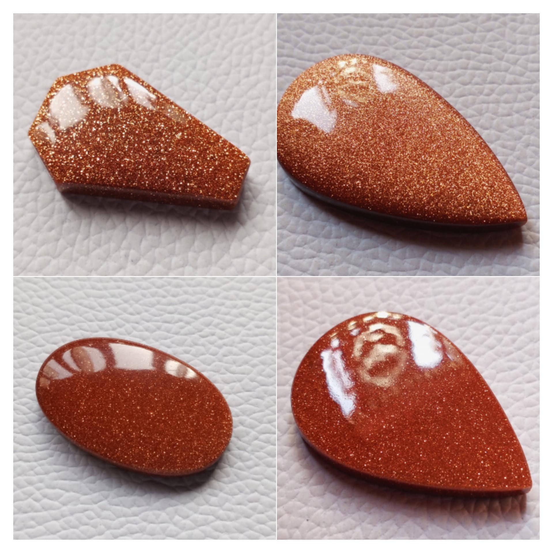 Glowing Brown Gold Stone Gemstone Cabochon Mix Shape and Size Use for ...