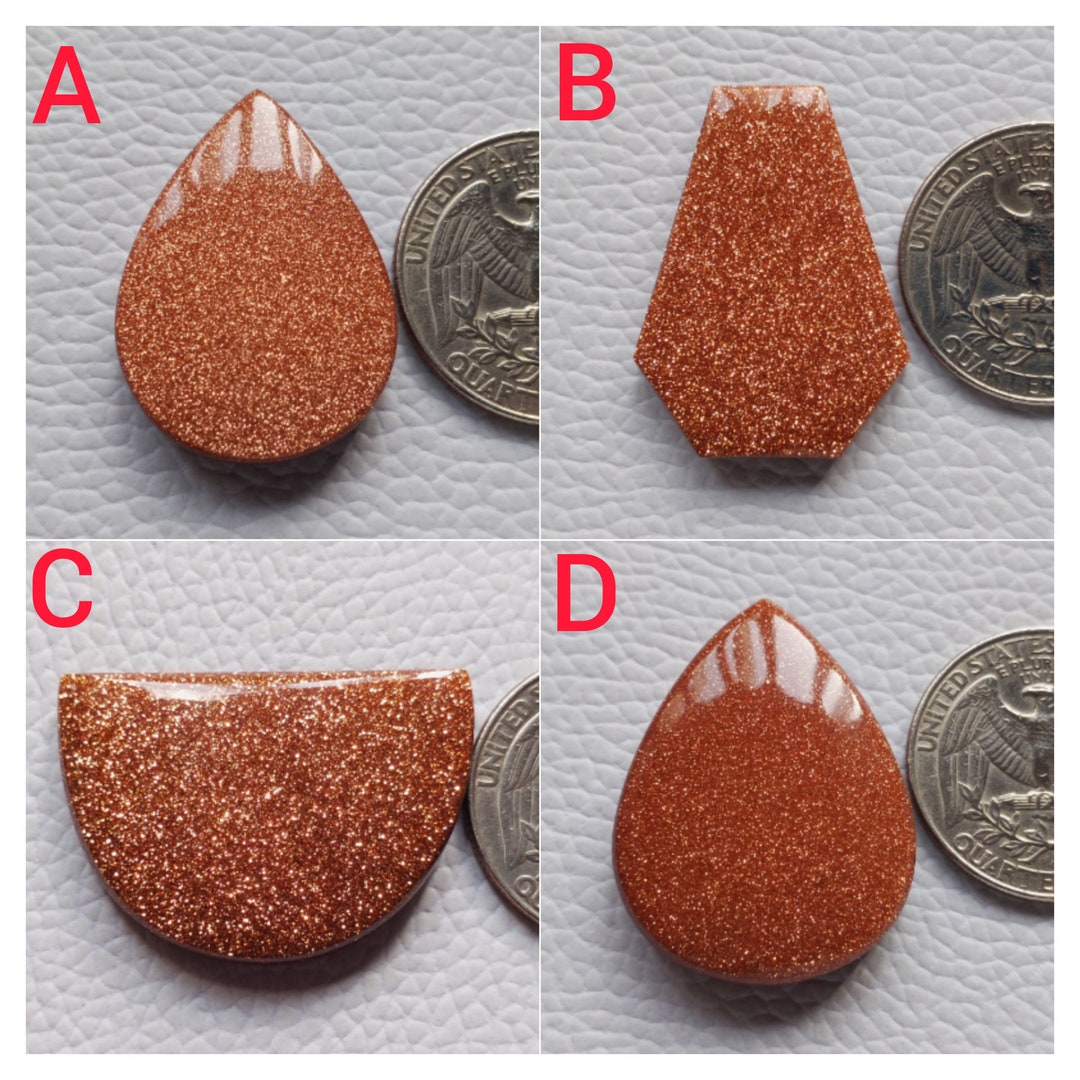 Beautiful Brown Gold Stone Gemstone Cabochon Mix Shape and Size Use for ...