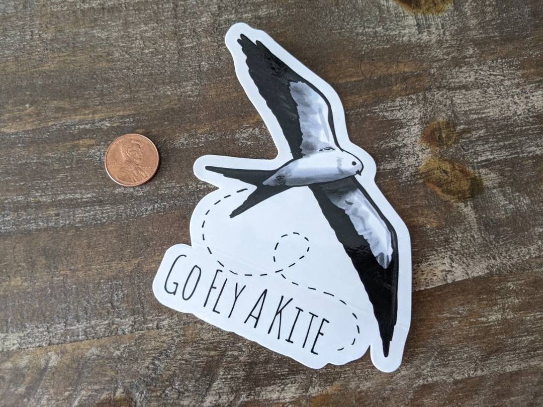 Go Fly a Kite Sticker Decorative Decal - Etsy