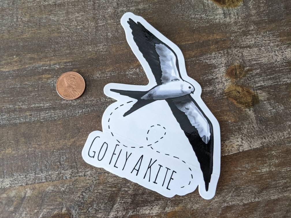 Go Fly a Kite Sticker Decorative Decal - Etsy