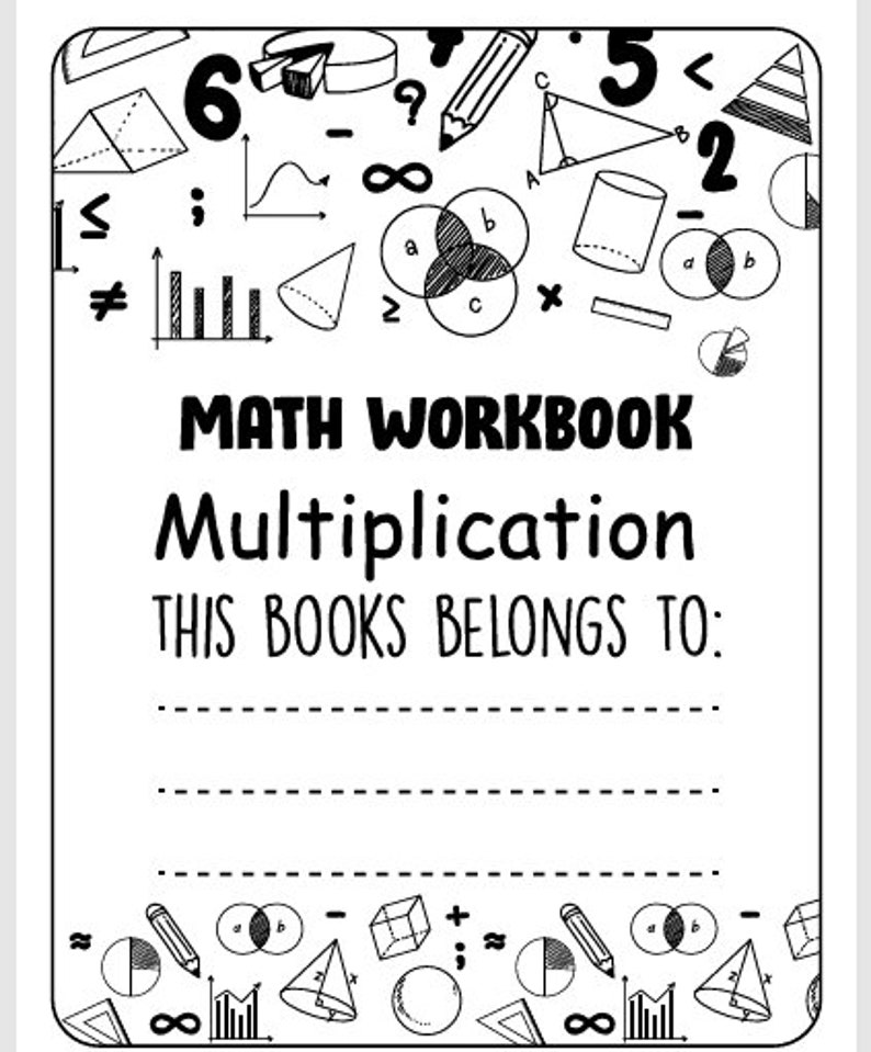 Multiplication Workbook - Etsy