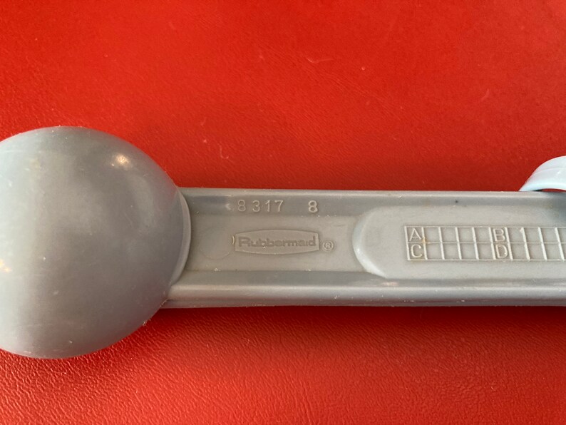 Vintage Rubbermaid Country Blue Measuring Spoon Set 8317 Set - Etsy