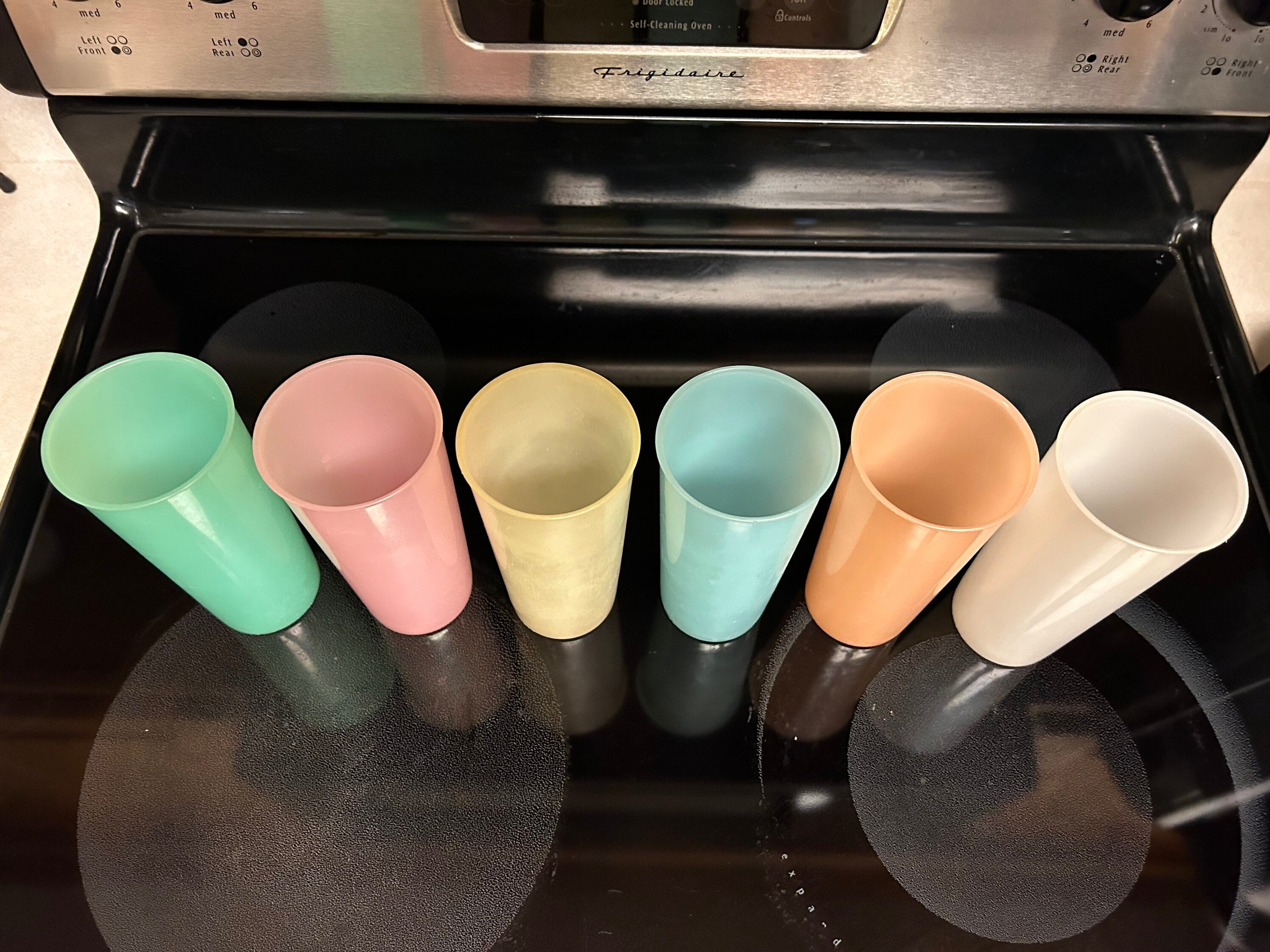 Vintage Set of 6 Tupperware 107 Pastel Tumblers 16 Oz Pastel - Etsy