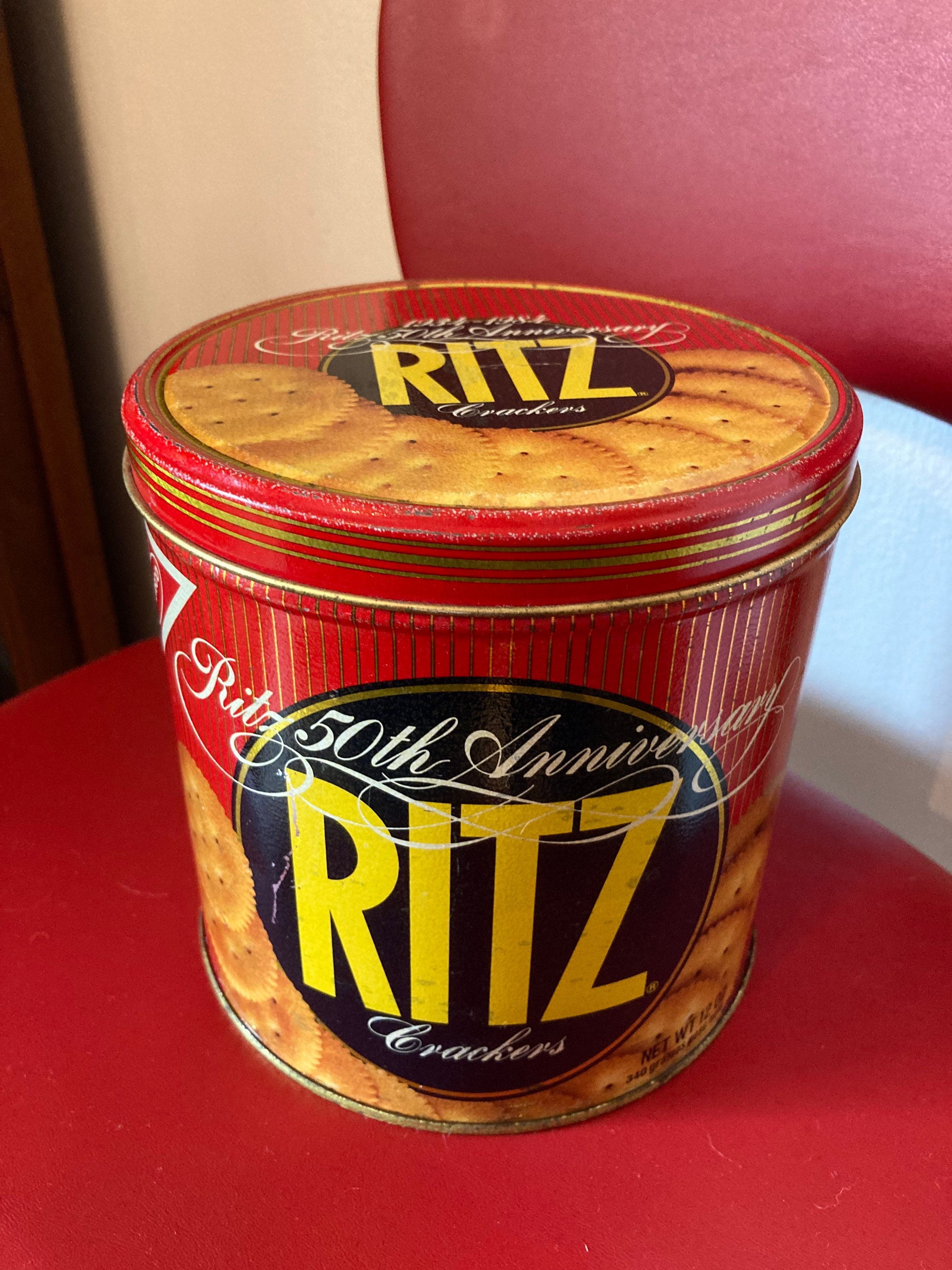 Vintage RITZ Crackers Nabisco 50th Anniversary Collector Round - Etsy