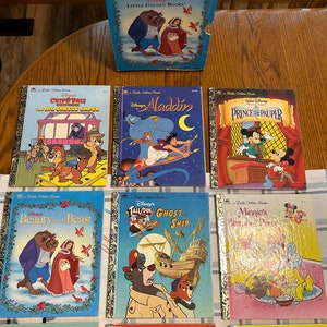 10 Favorite Disney Little Golden Books Set 1992 - Etsy