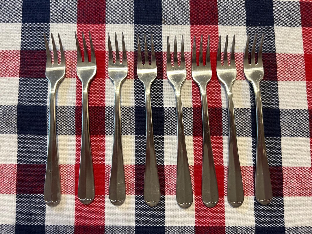 Crossroads Stainless Korea Set of 8 Coctail Shimp Seafood Forks ...