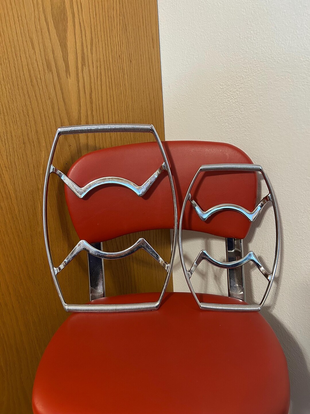 Set of 2 Vintage Corning Ware Metal Chrome Cradles Carriers P-11-M-1 ...