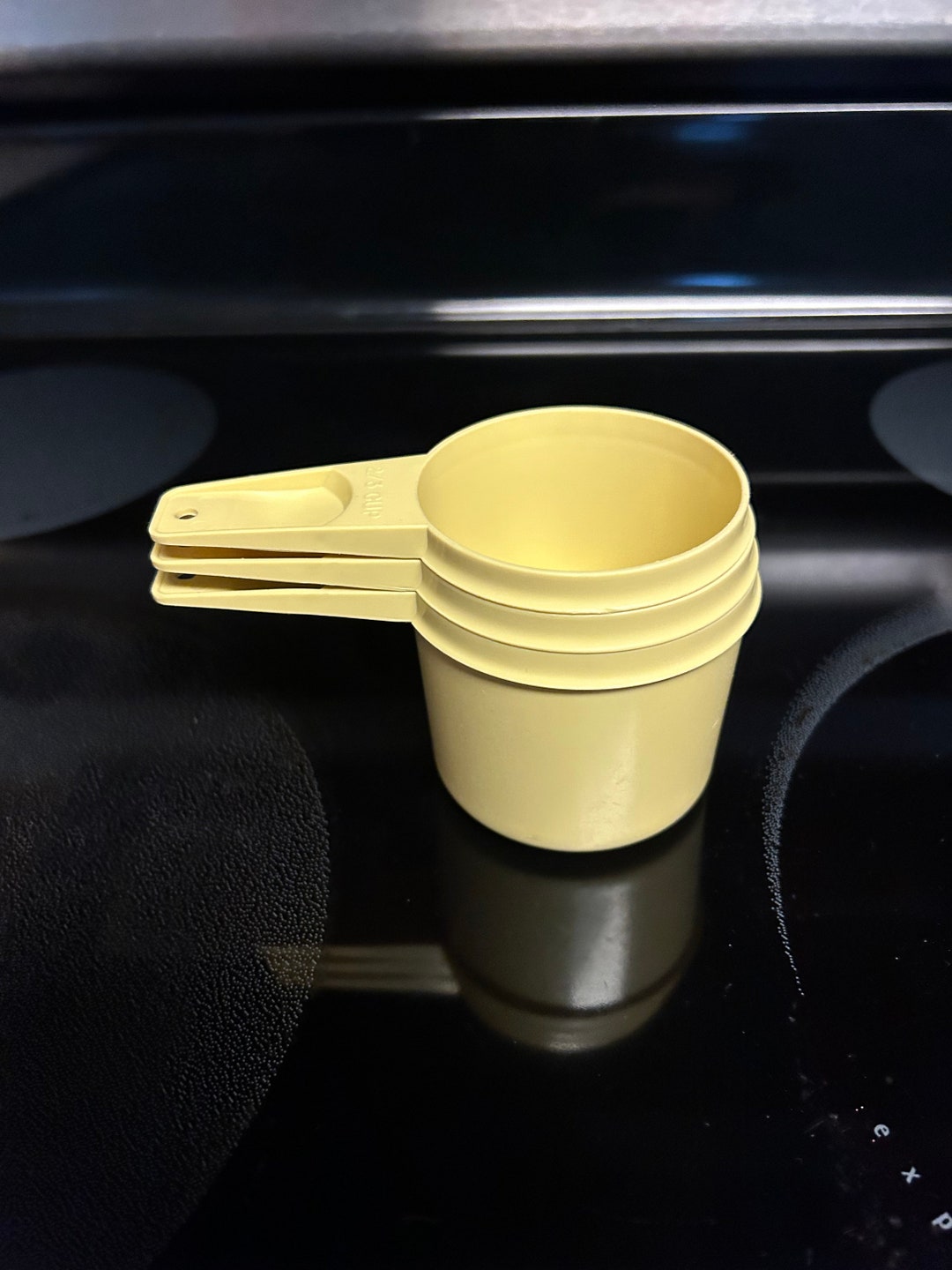 Vintage Yellow Tupperware Measuring Cups Set of 3, Replacement ...