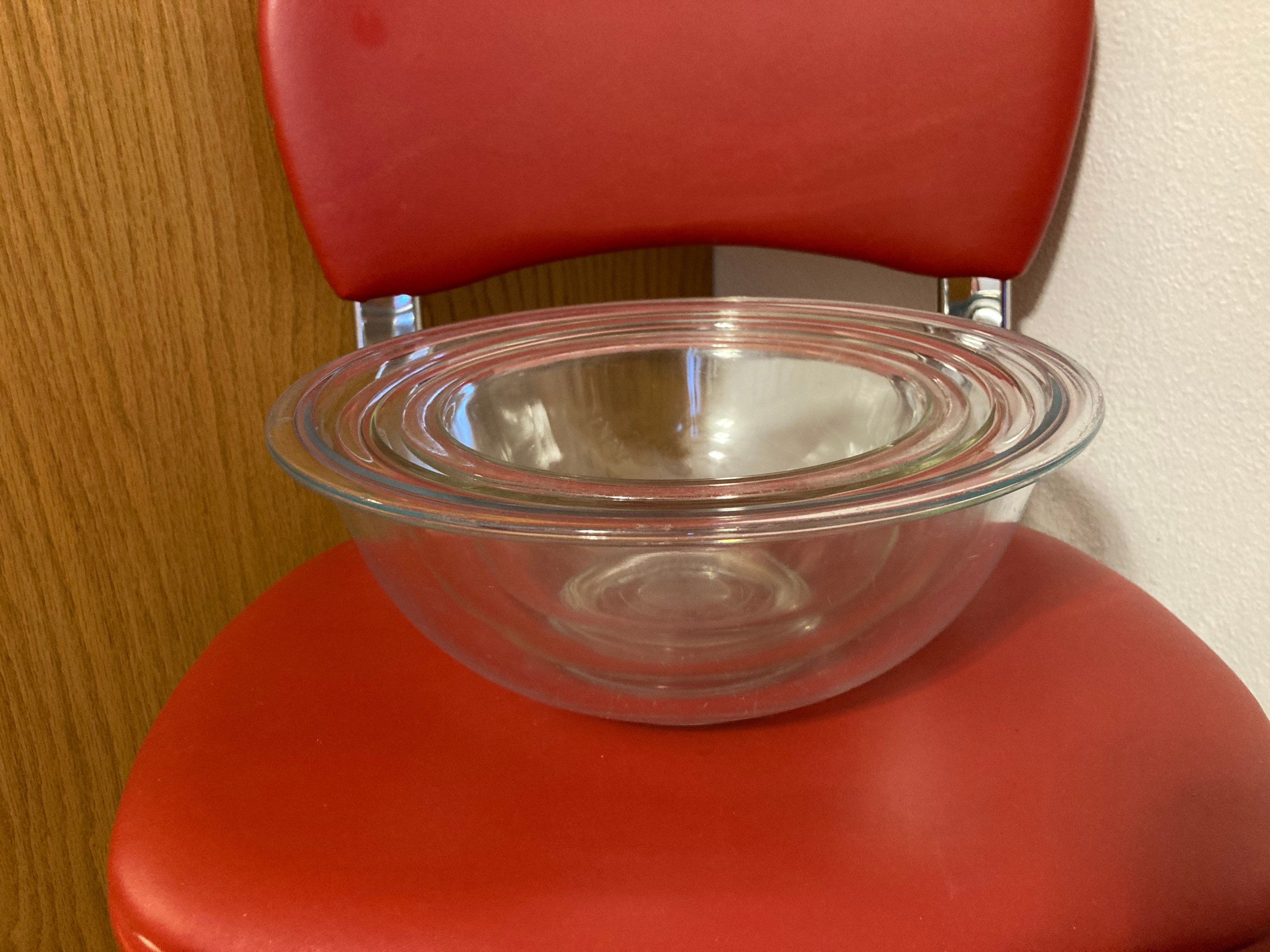 Pyrex Clear Glass Nesting Mixing Bowls 322 323 325 Pyrex - Etsy