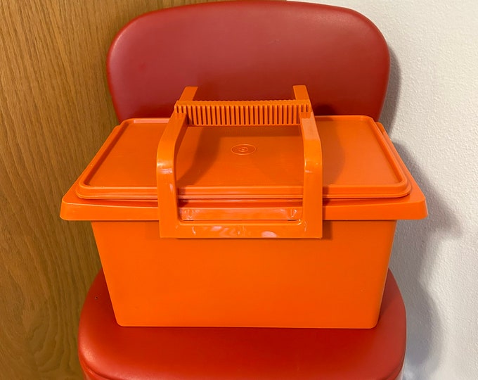 Tupperware Carry All Storage Container Craft Tote 28 Cup 1431 With ...