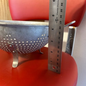 Vintage Aluminum Footed Colander With Handles, Vintage Decor, Farmhouse ...
