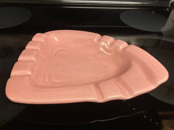 Mid Century Modern Ceramic Pink Ashtray Vintage Ceramic - Etsy