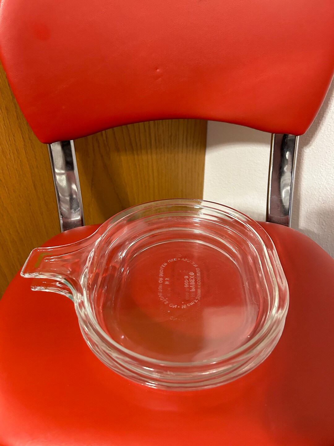 Vintage 2 PYREX 600-B Clear Glass GRAB IT Single Serve Microwave Dish ...