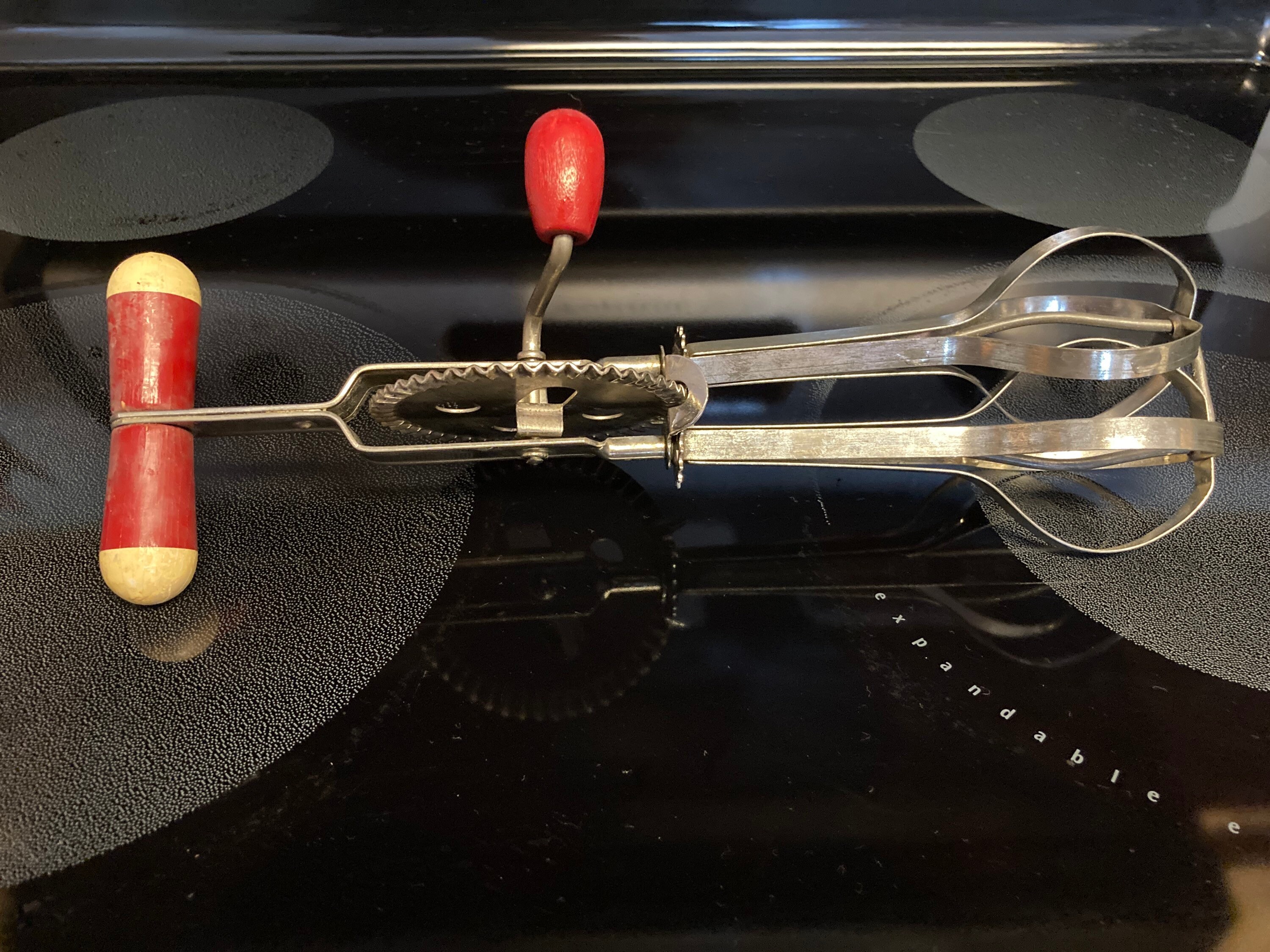 Vintage Ekco Egg High Speed Super Drive Beater Red Wood Handle - Etsy